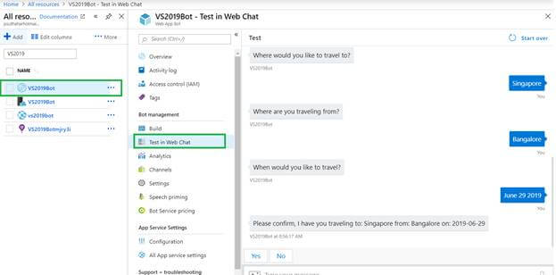Deploying Bot Application To Azure Using Visual Studio 2019